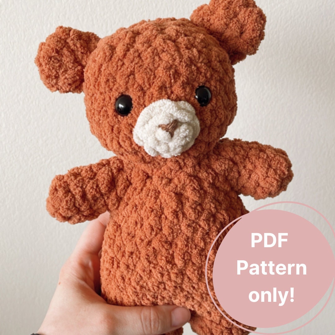 Crochet Teddy Bear PDF Pattern - Etsy