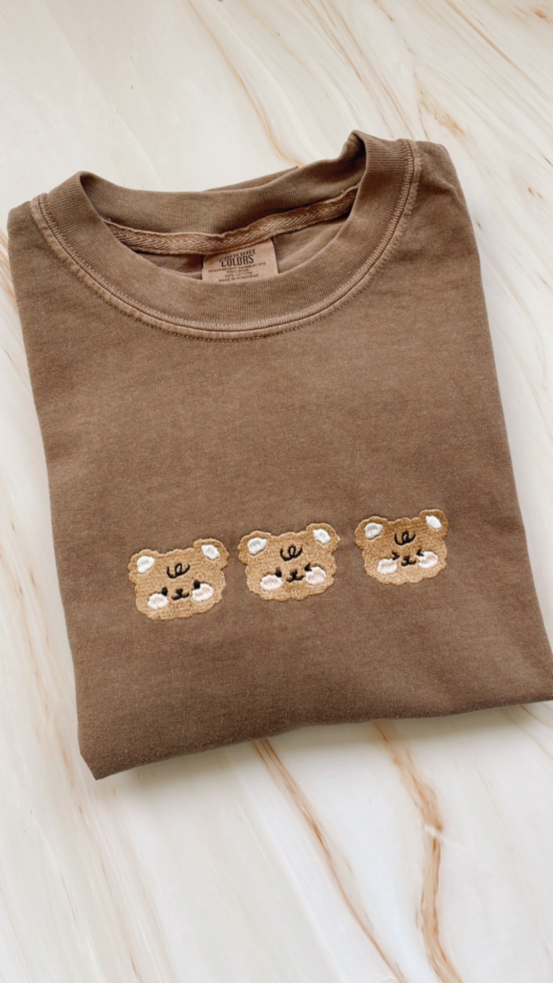 Teddy Bears Embroidered T-shirt - Etsy