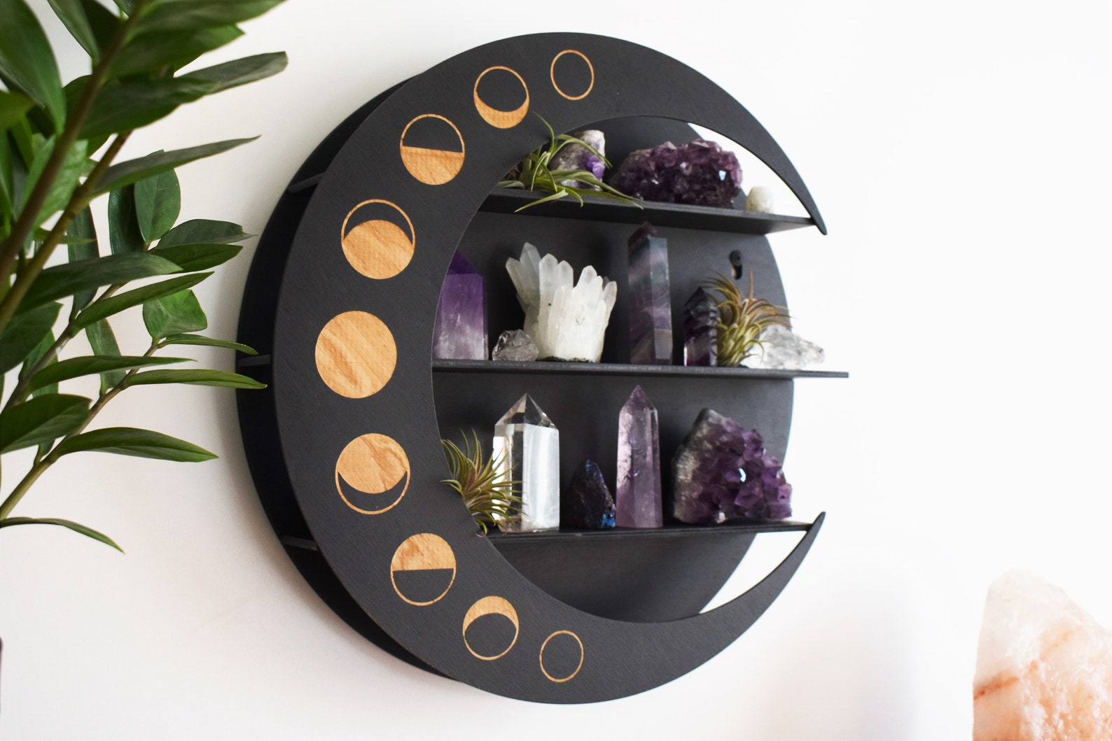 Moon Phase Crystal Shelf | Etsy UK