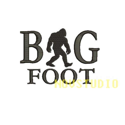 8 Size Bigfoot Silhouette Embroidery Design Machine Embroidery - Etsy