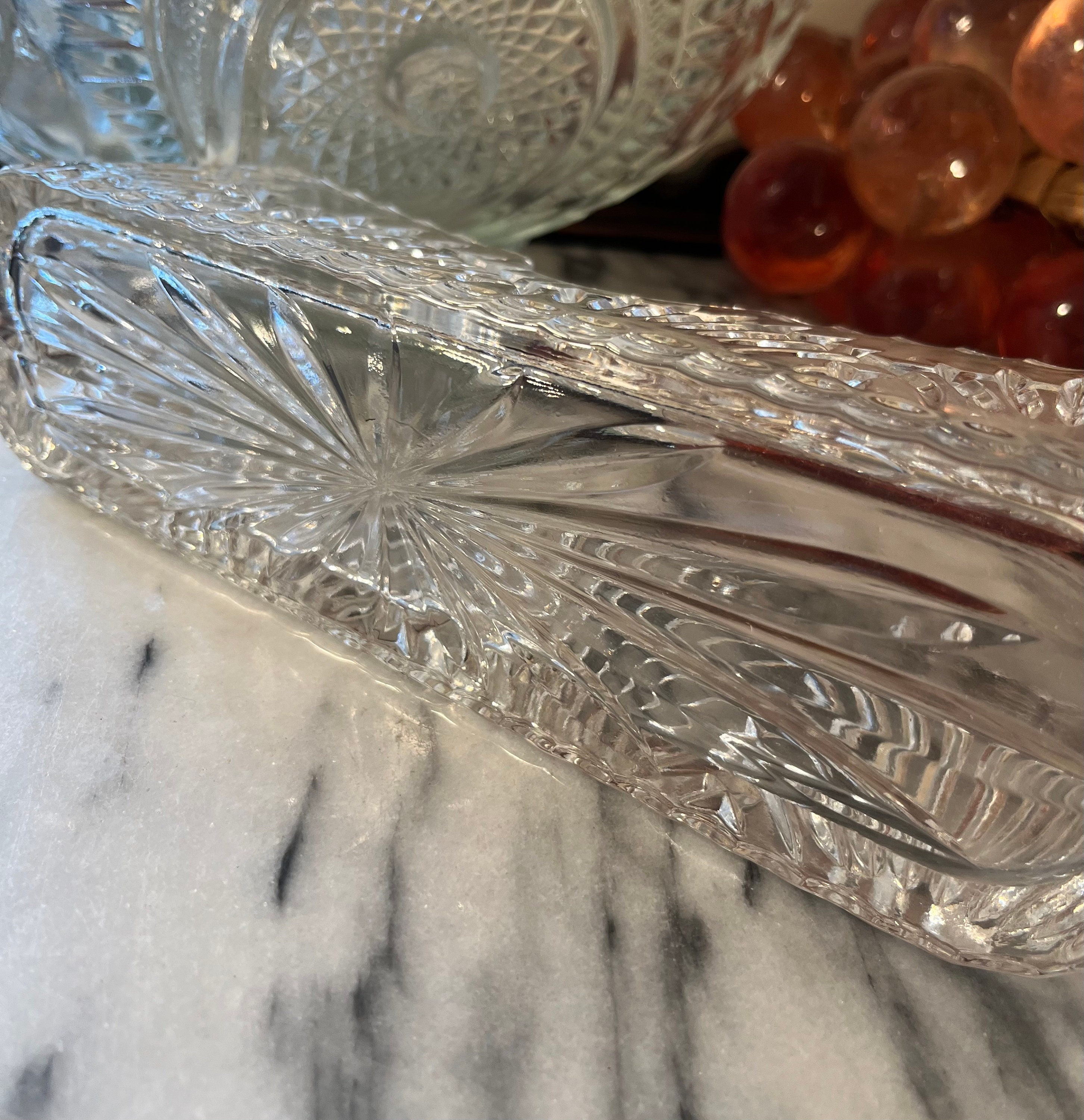 Vintage Shannon Crystal Slovakia Flatware Holder - Etsy