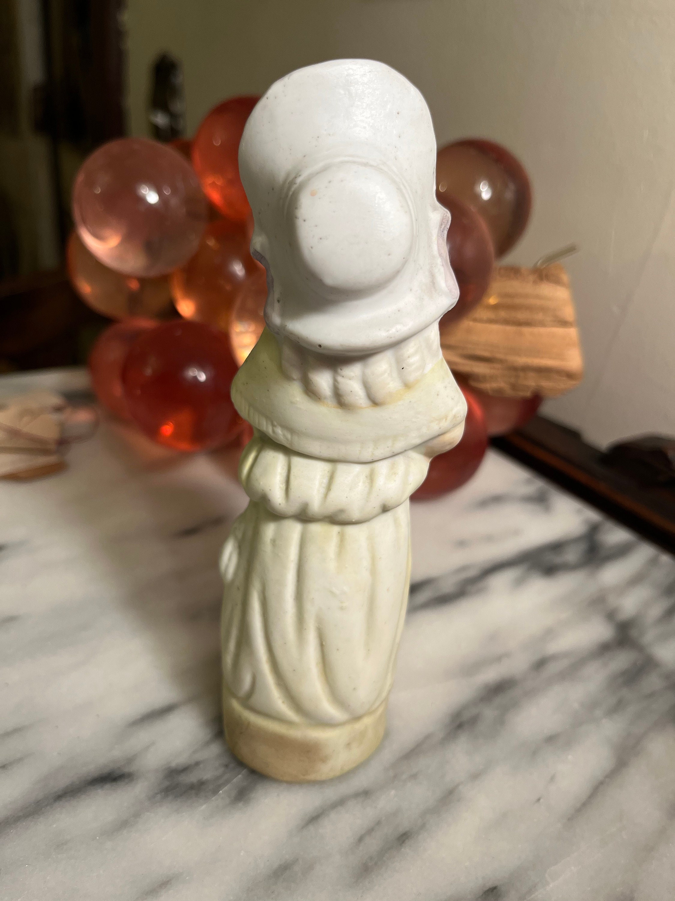 Antique Bisque Woman Holding Flowers Figurine - Etsy