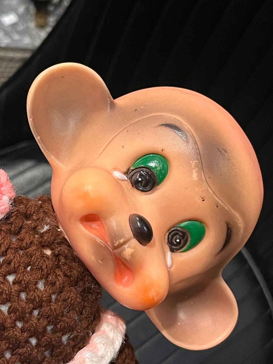 Vintage Cry Monkey Crocheted Doll - Etsy