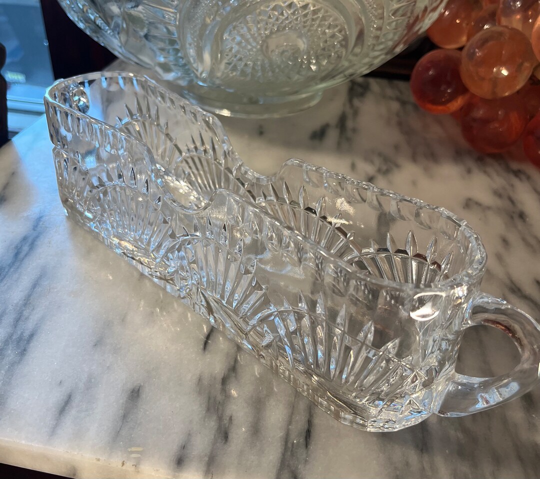 Vintage Shannon Crystal Slovakia Flatware Holder - Etsy