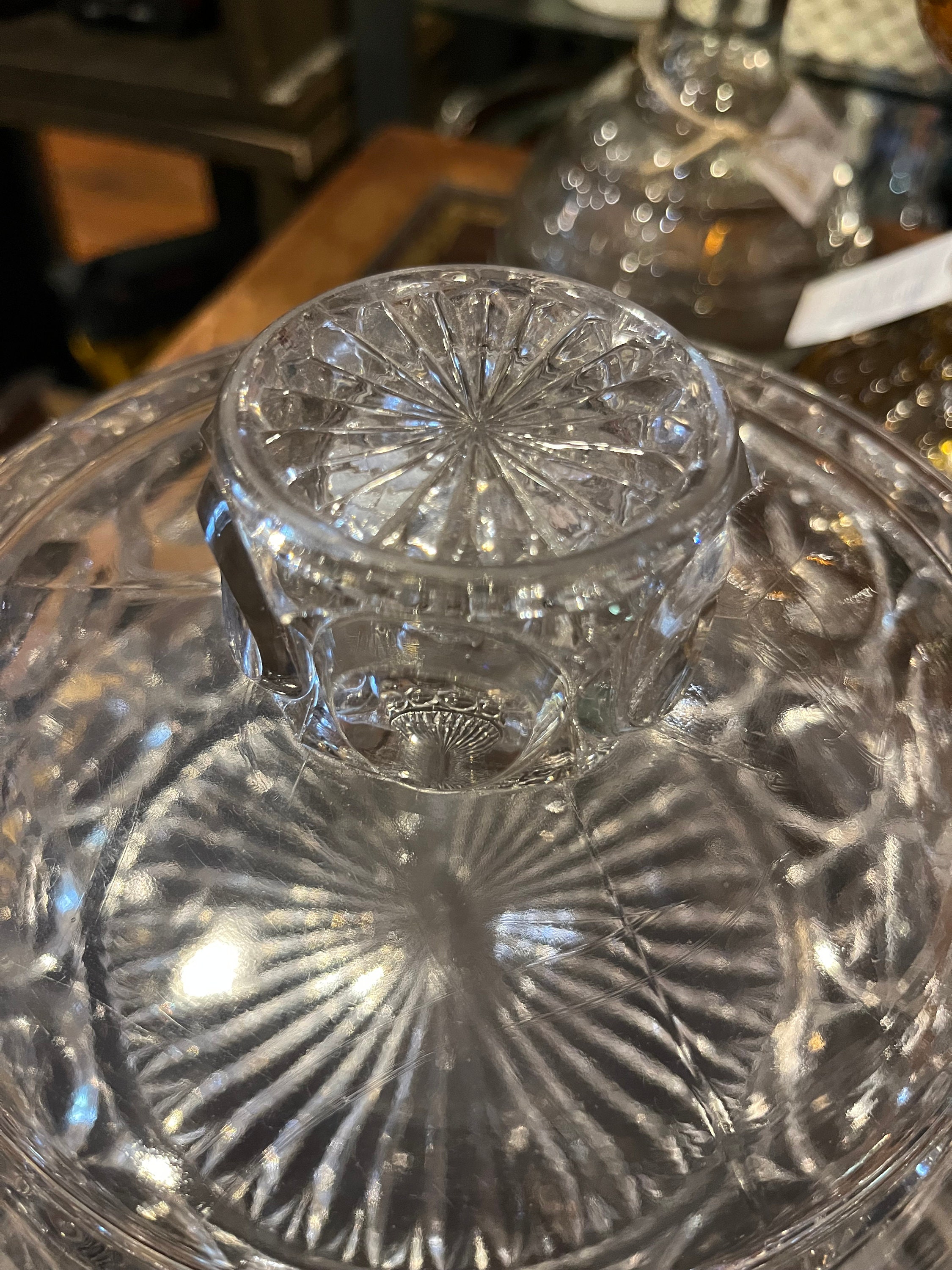 Antique EAPG 1890 Giant Bullseye Findlay Bellaire Round Lid Butter ...