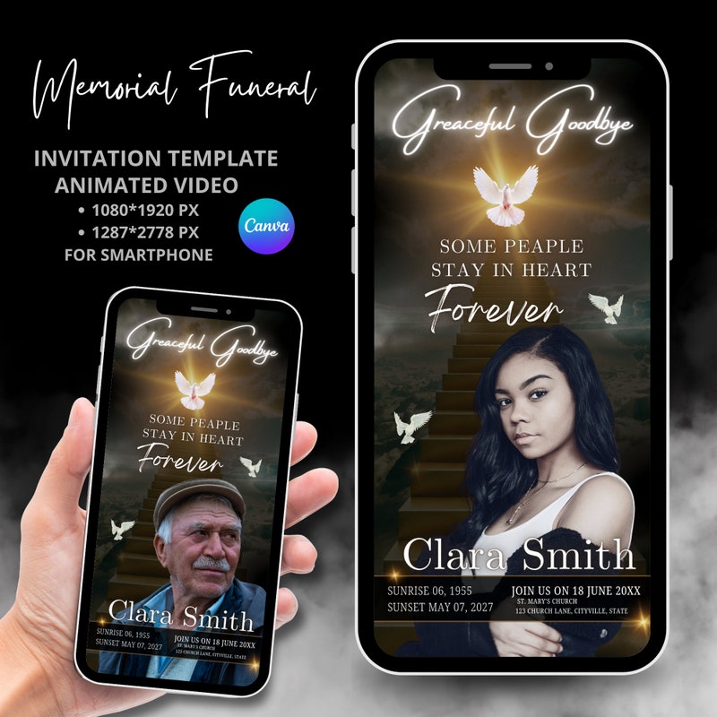 Funeral Invitation - Etsy