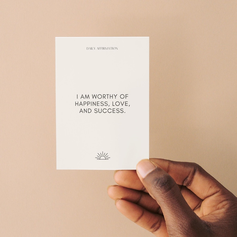 Printable 50 Positive Affirmations and Daily Inspirations Cards ...
