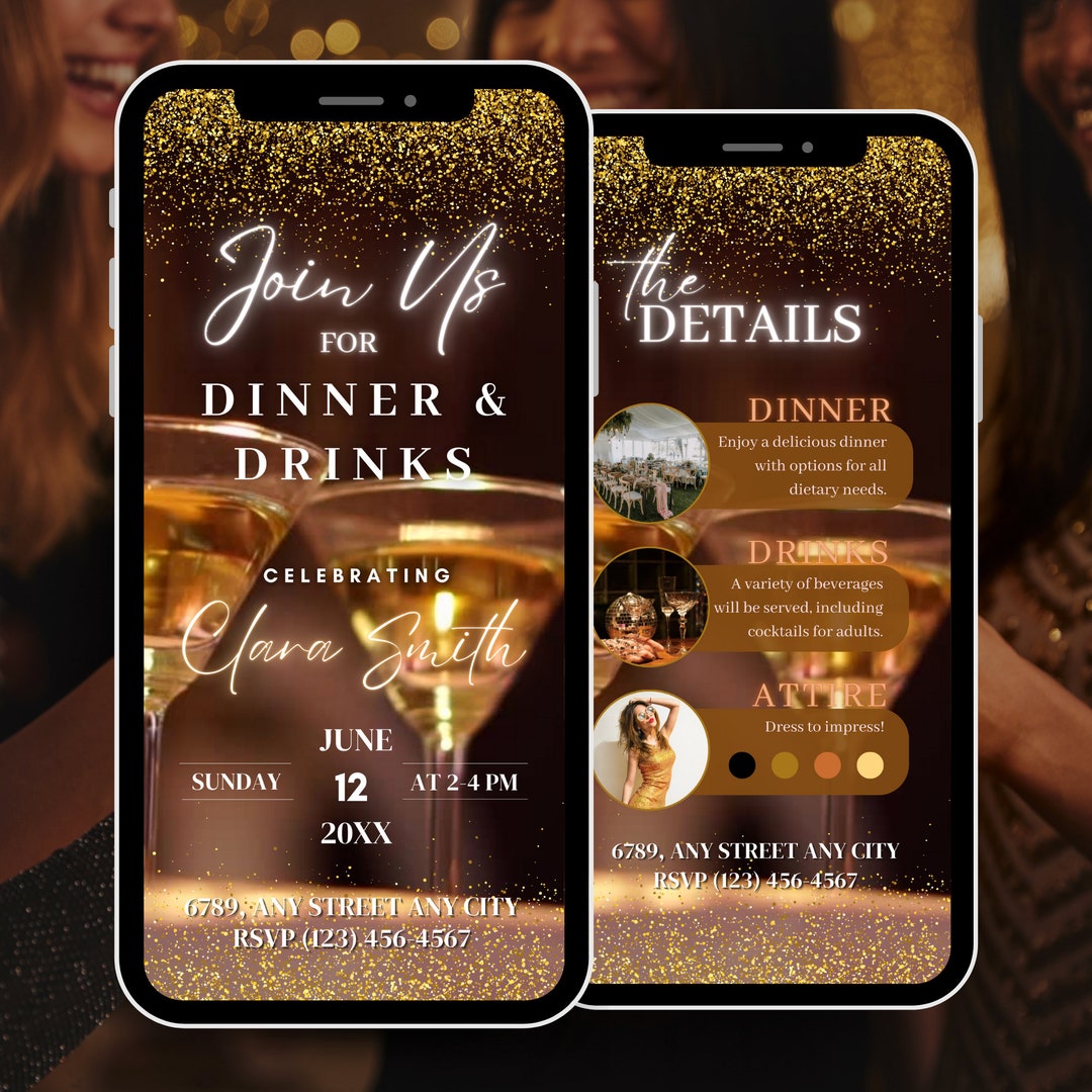 Digital Birthday Invitation, Animated Video Birthday Party Invitation ...