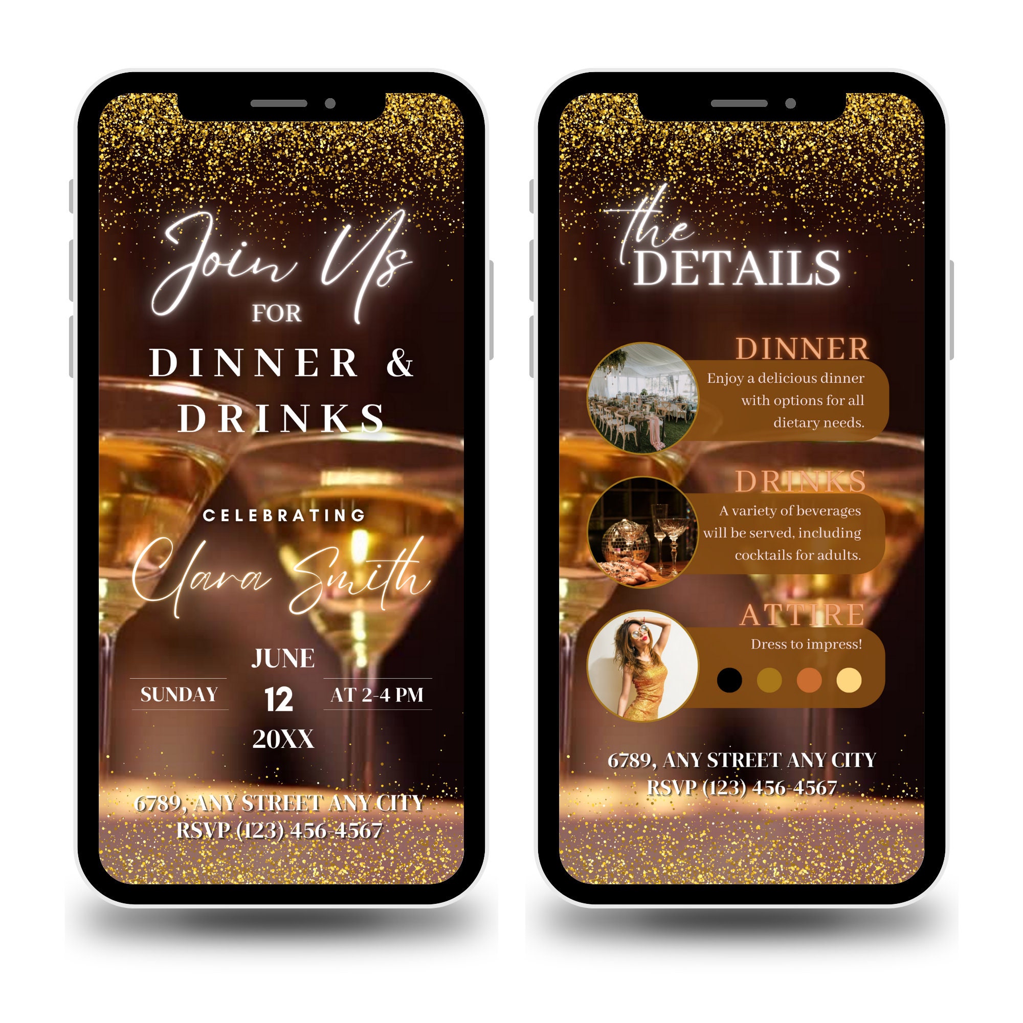 Digital Birthday Invitation, Animated Video Birthday Party Invitation ...