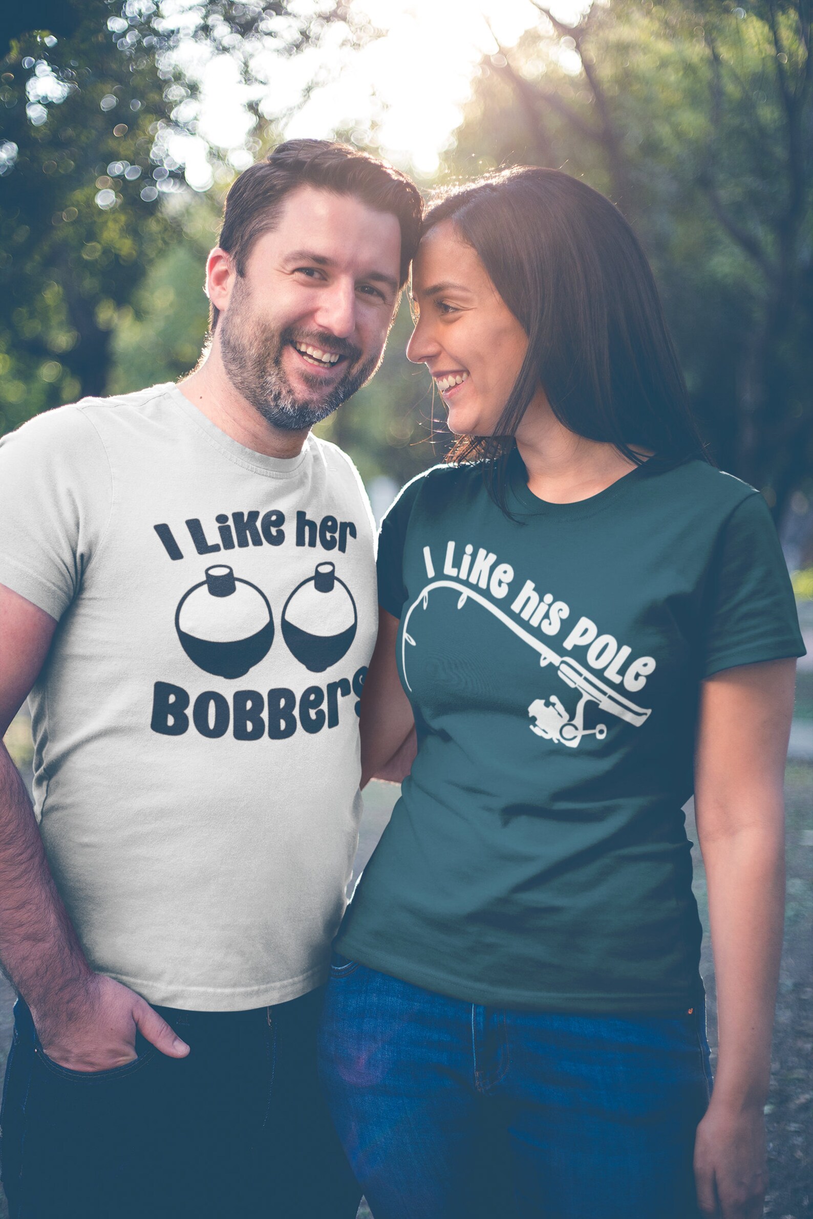 Funny Couples Shirts I Like Her Bobbers I Like His Pole | Etsy
