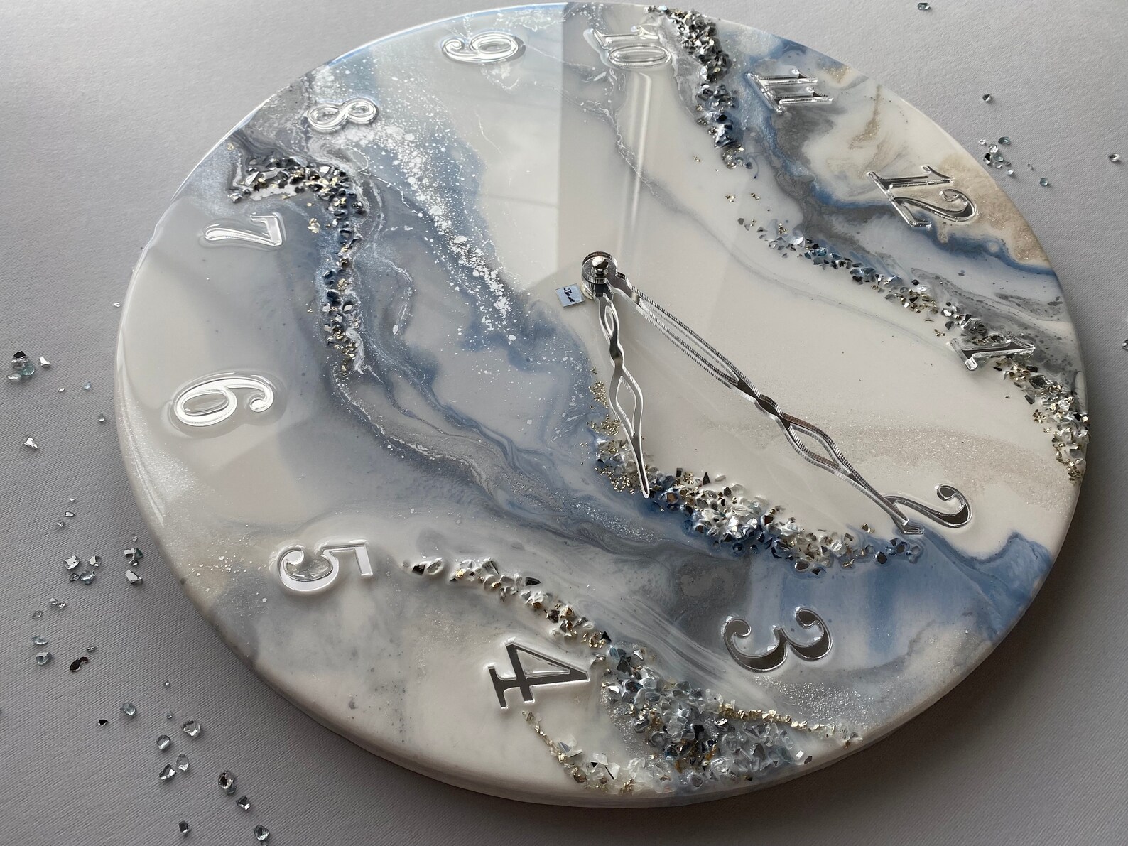 Resin Art Wall Clock Unique Home Decor Modern Wall Art Custom - Etsy