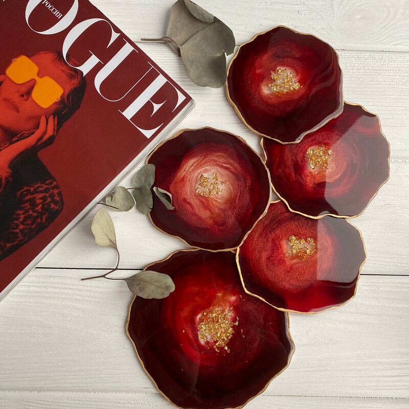 Resin Coasters - Etsy