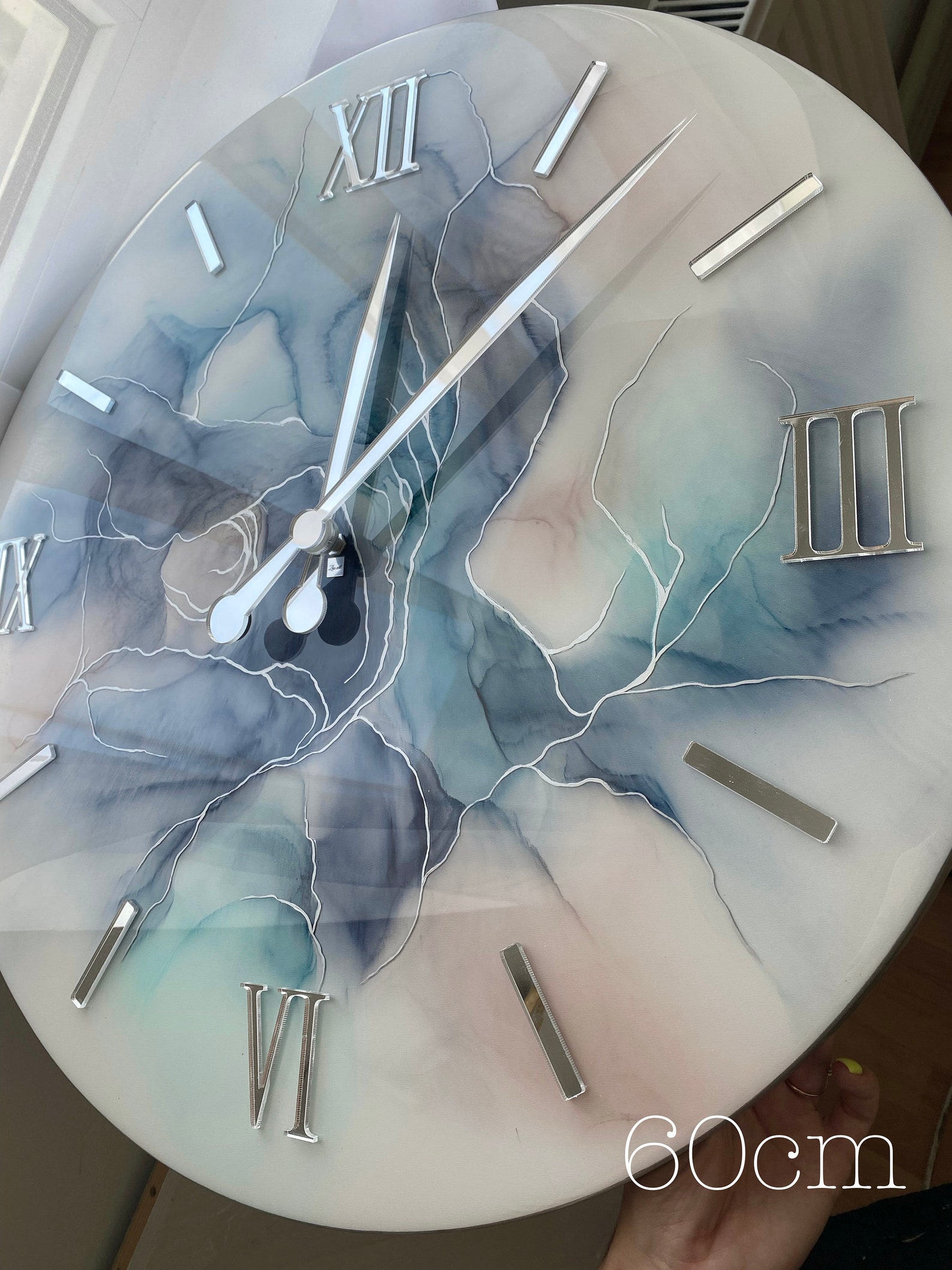 Resin Art Wall Clock Unique Home Decor Housewarming Gift First - Etsy