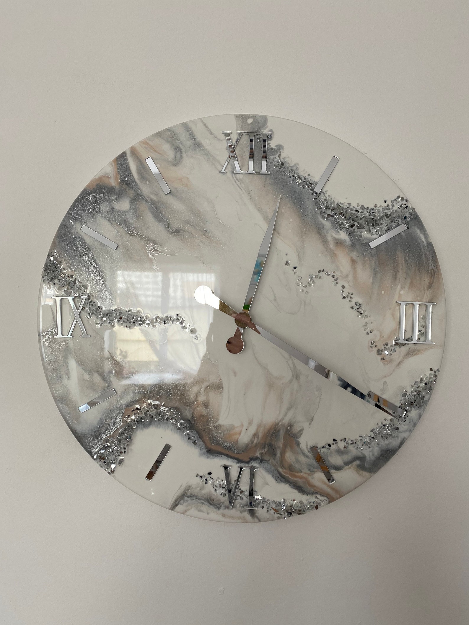 Resin Art Wall Clock Unique Home Decor Wedding Gift Custom - Etsy