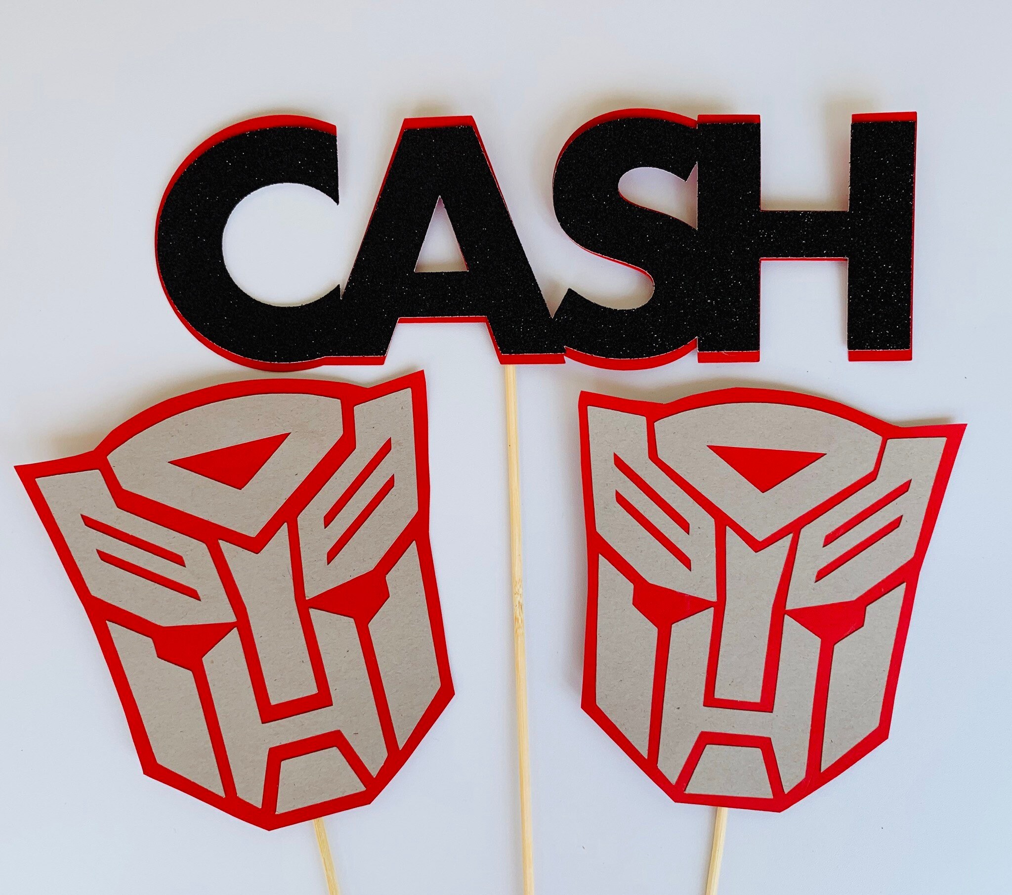 3 Unit TRANSFORMERS Birthday Cake Topper PERSONALIZED - Etsy