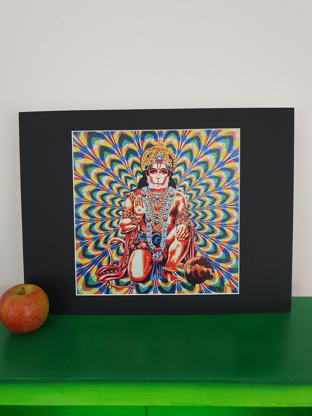 Hanuman the Brave, Psychedelic Art Print by Robbie - Etsy