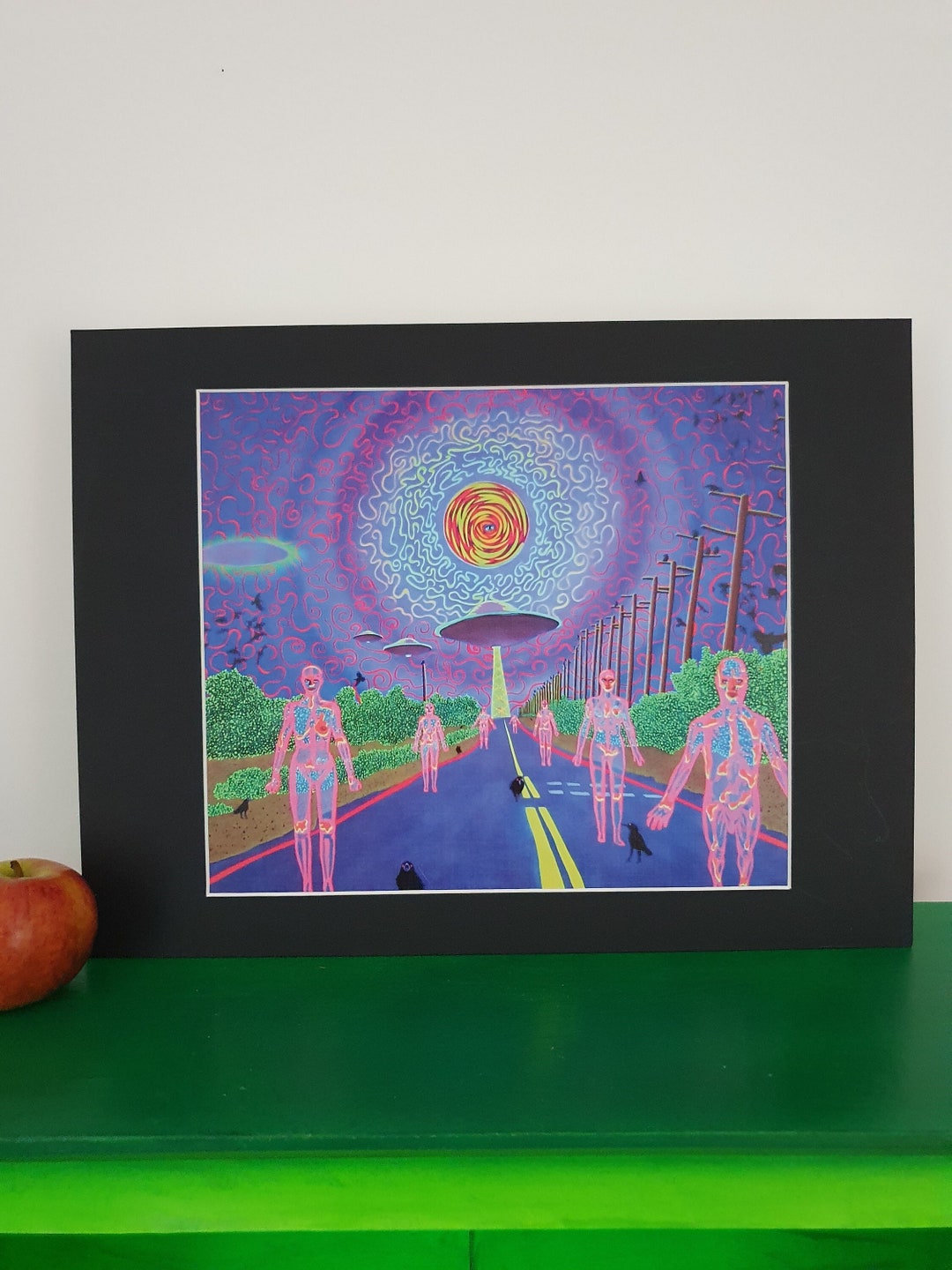 The Crows Know, Psychedelic Art Print by Robbie - Etsy