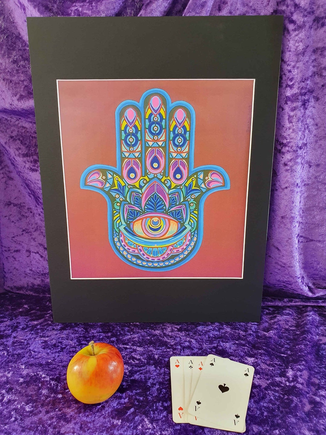 Hamsa "hand of Fatima (blue)" Symbol of Protection, Warding off ...