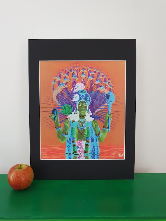 Godhead inverted Psychedelic Art Print by Robbie - Etsy UK