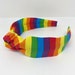 Rainbow Knot Headband LGBTQ Pride Hair Accessory - Etsy
