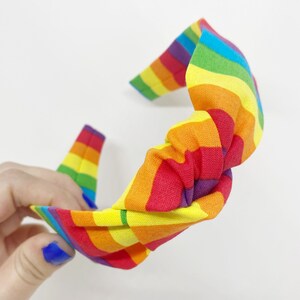 Rainbow Knot Headband LGBTQ+ Pride Hair Accessory - Etsy