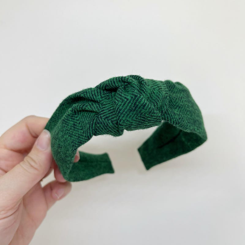 Forest Green Herringbone - Etsy