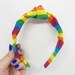Rainbow Knot Headband LGBTQ Pride Hair Accessory - Etsy