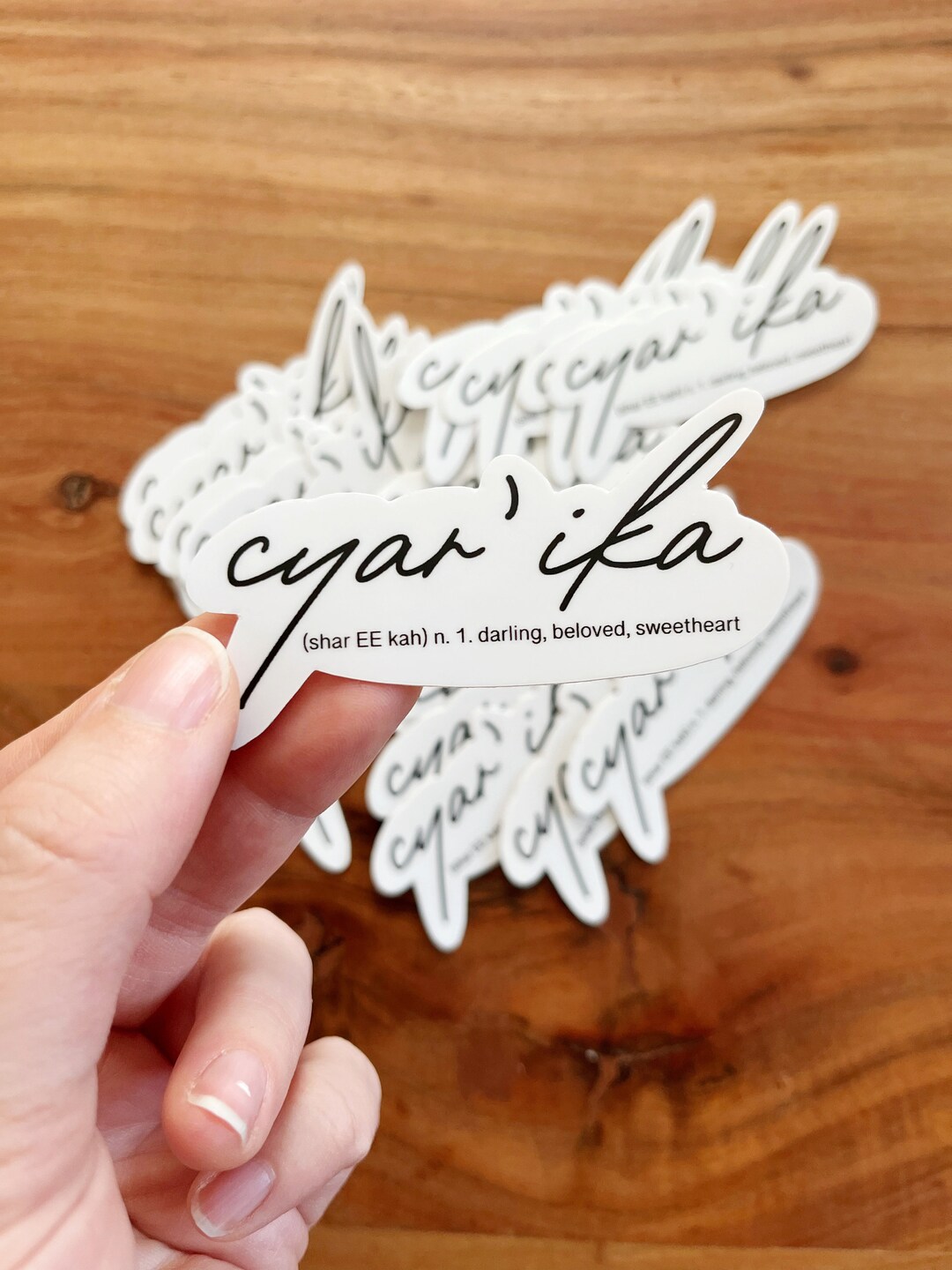 Cyarika Sticker//reylo Sweetheart Mandoa Language Star Wars AO3 Kylo ...