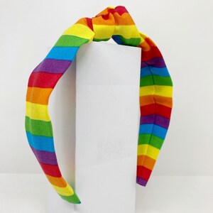Rainbow Knot Headband LGBTQ+ Pride Hair Accessory - Etsy