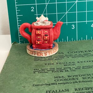 Tetley Tea Collectible Resin Ornament From 1990s, Red Teapot gaffer's ...