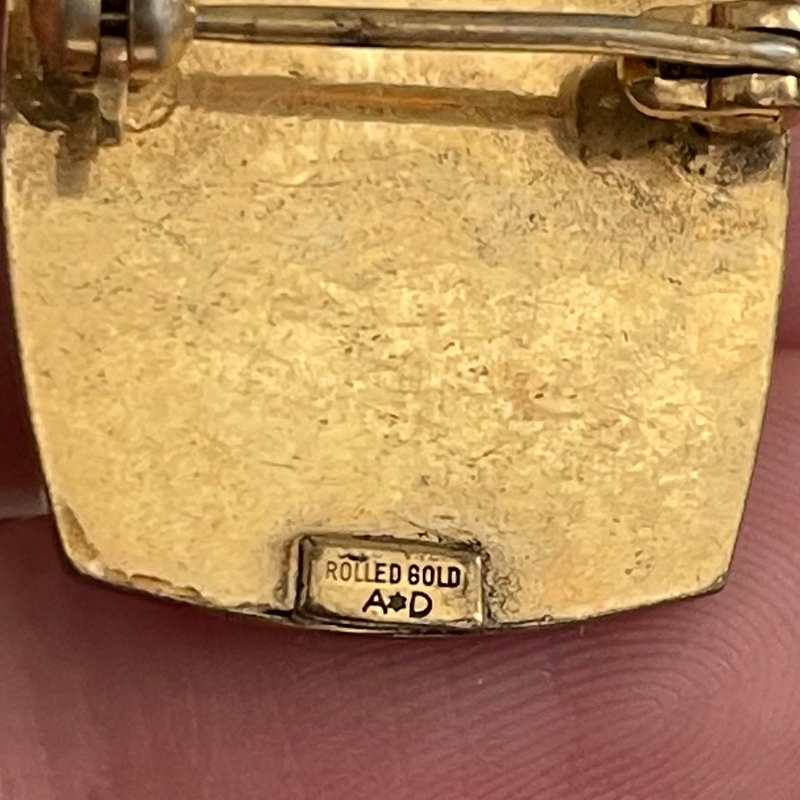 Vintage Andreas Daub Rolled Gold Cameo Brooch - Etsy