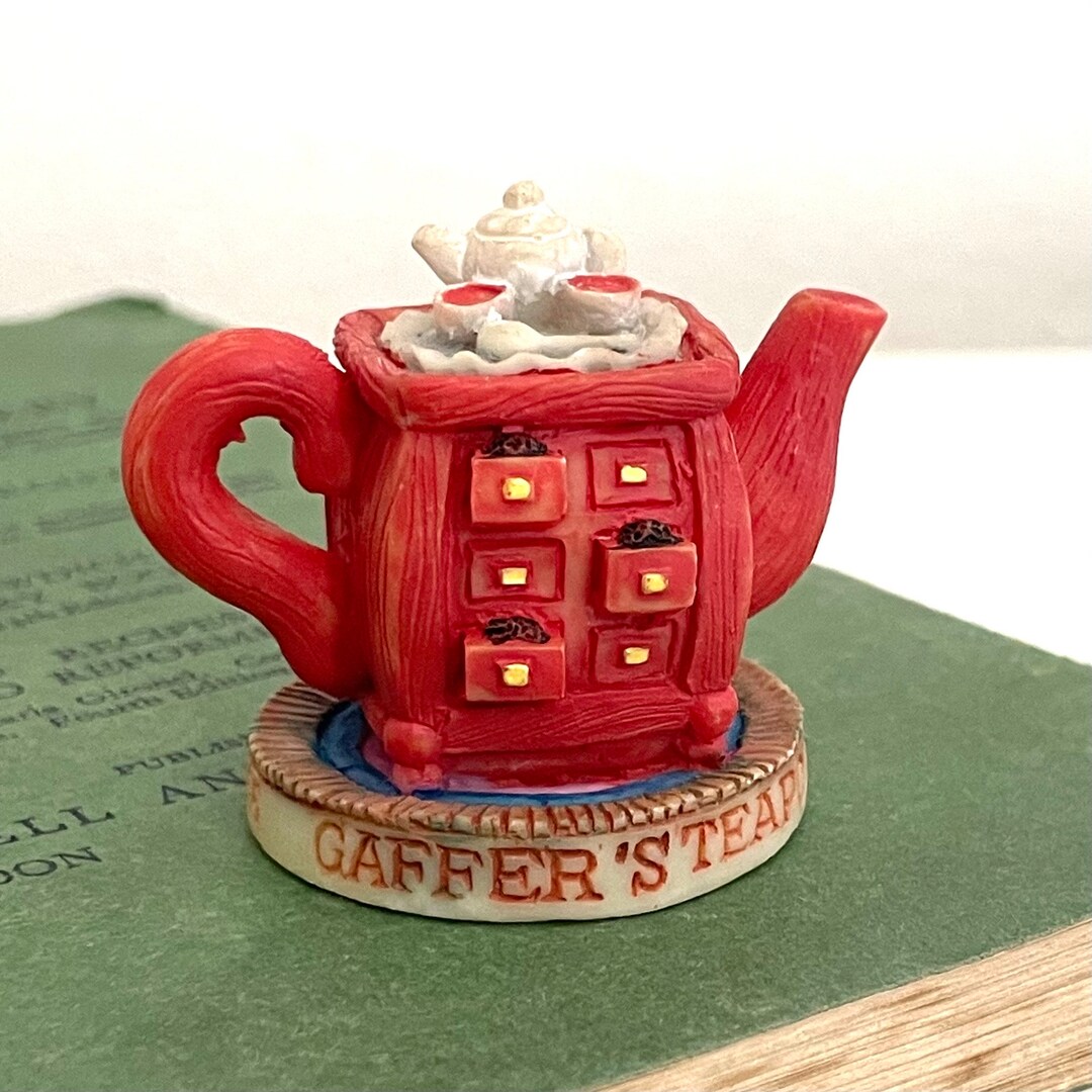 Tetley Tea Collectible Resin Ornament From 1990s, Red Teapot gaffer's ...
