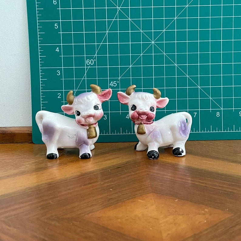 Vintage Elsie the Cow Cute Cows Cruet Set, Vintage Salt and Pepper Pots ...
