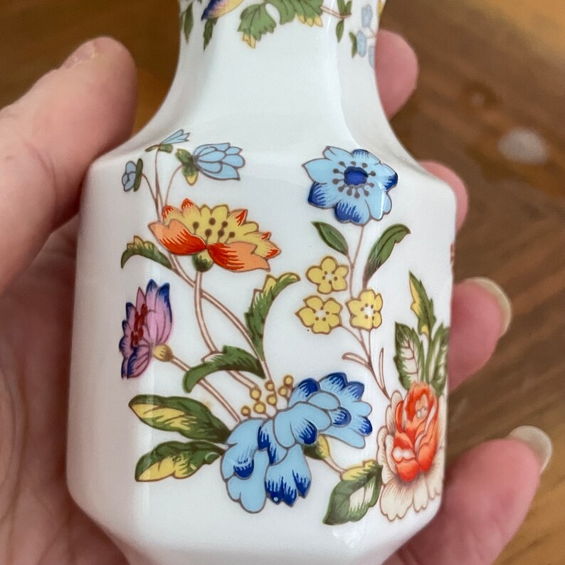 Vintage Aynsley Fine English Bone China Vase, Vintage Dainty Floral Bud ...