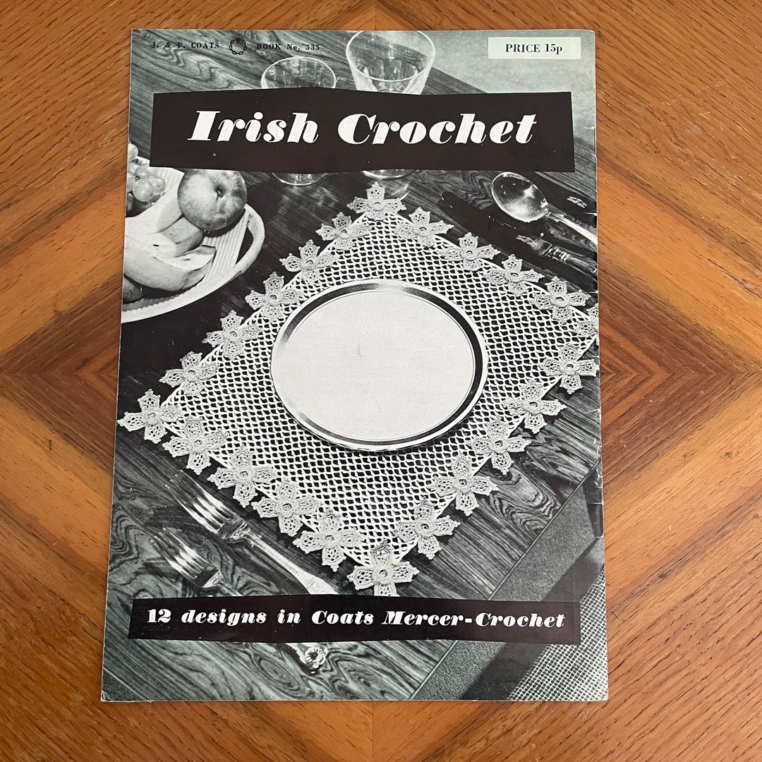 Vintage Crochet Pattern Booklet, Vintage Irish Crochet Patterns, - Etsy