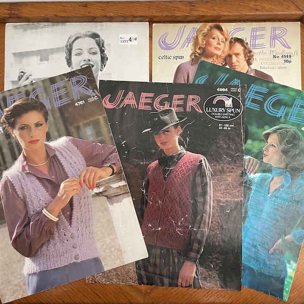 Jaeger Knitting Patterns - Etsy