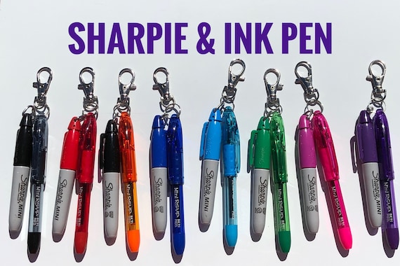 Badge Reel Accessory Mini Sharpie & Mini Ink Pen - Etsy