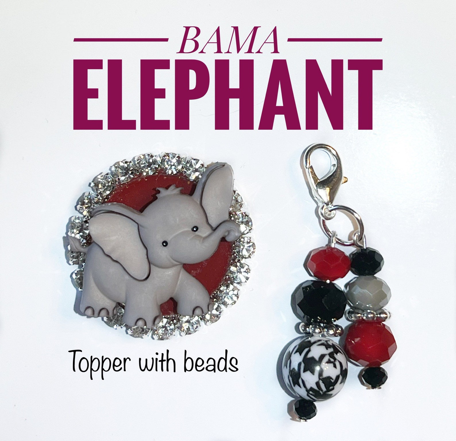 Bama Elephant Badge Reel - Etsy