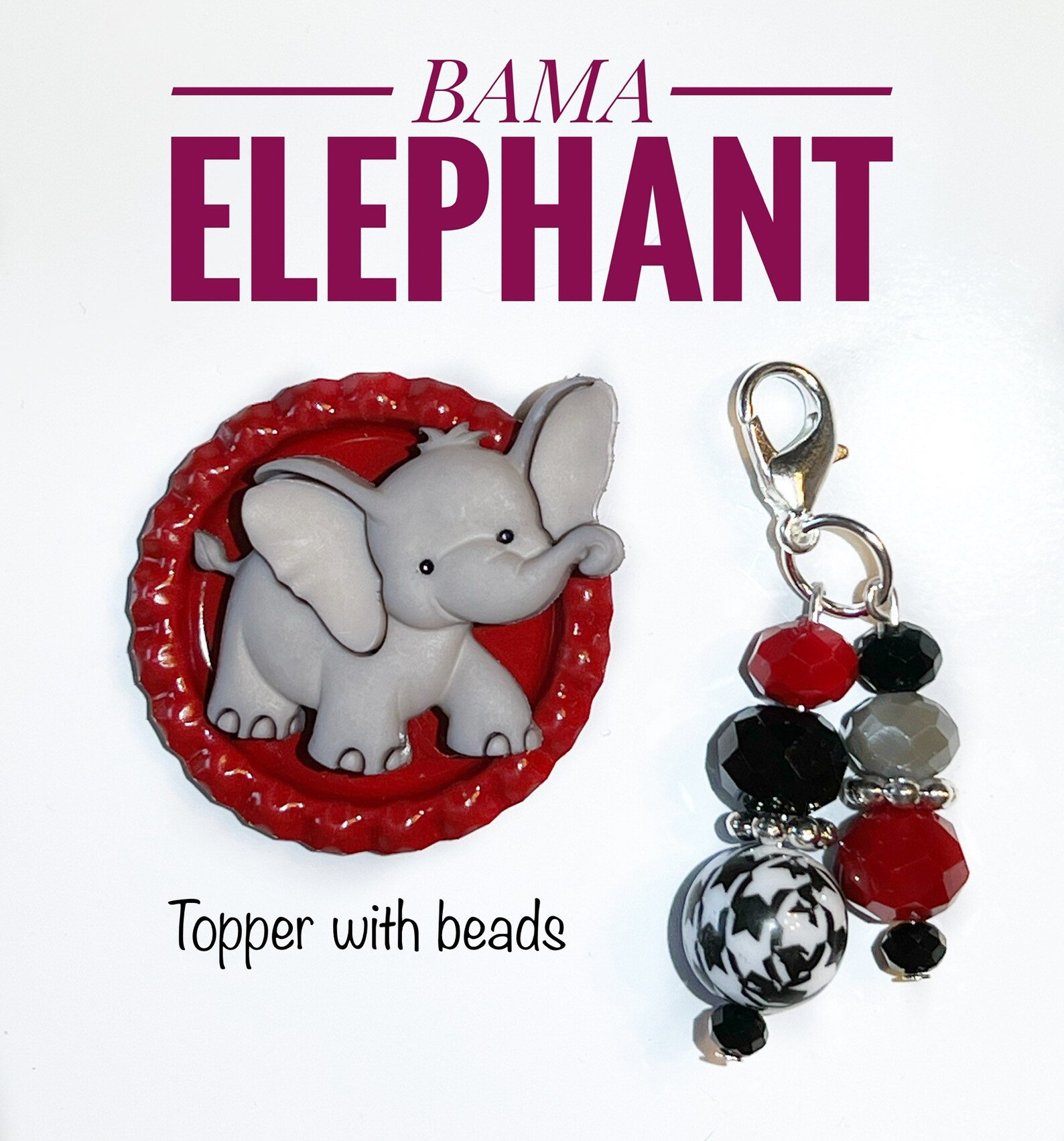 Bama Elephant Badge Reel - Etsy