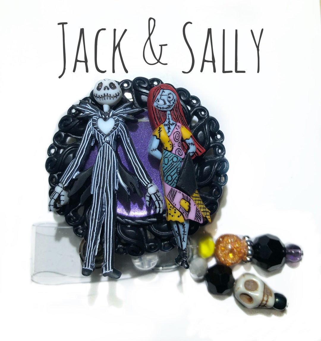 Jack & Sally Badge Reel - Etsy