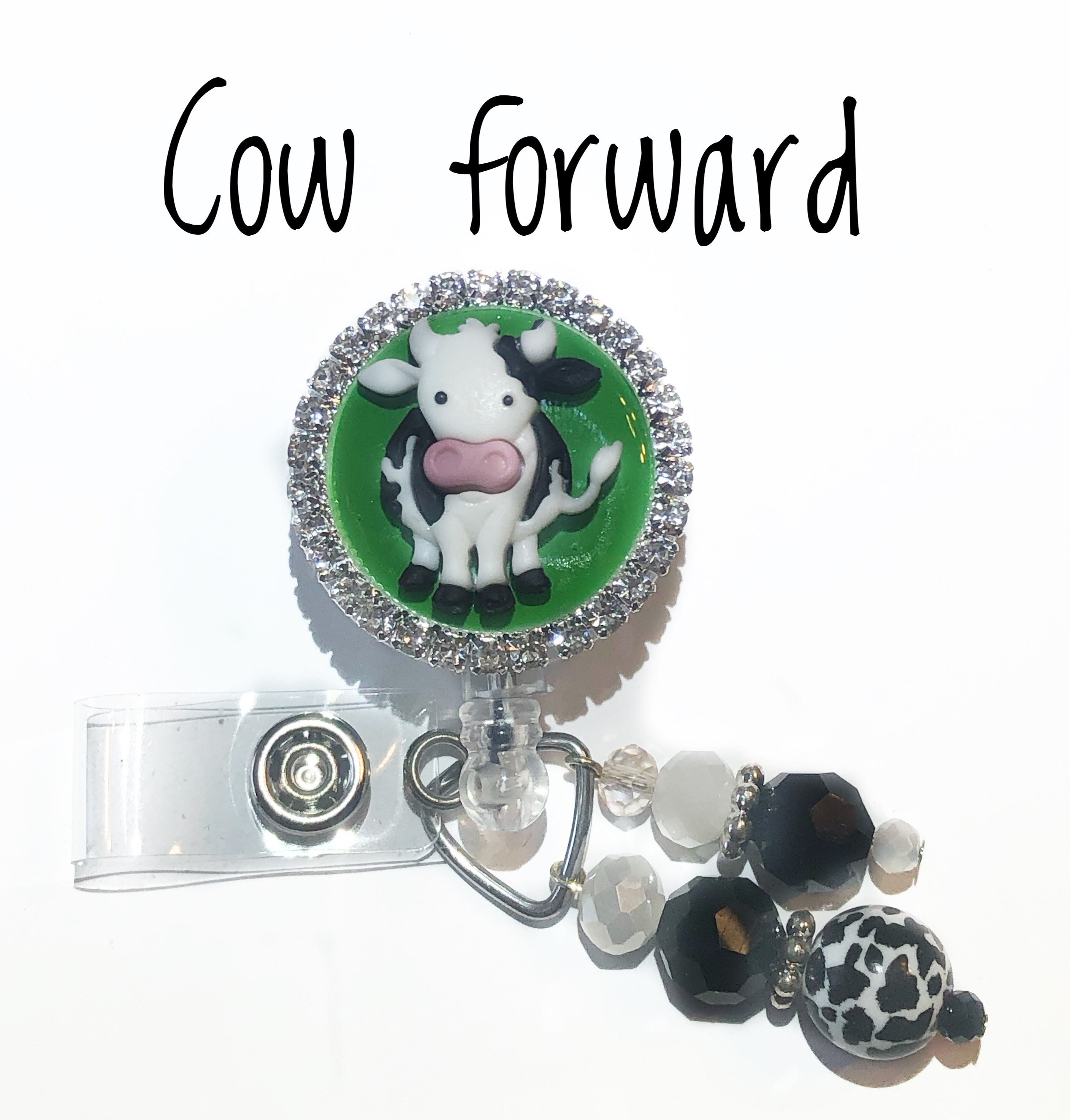Cow Badge Reel - Etsy