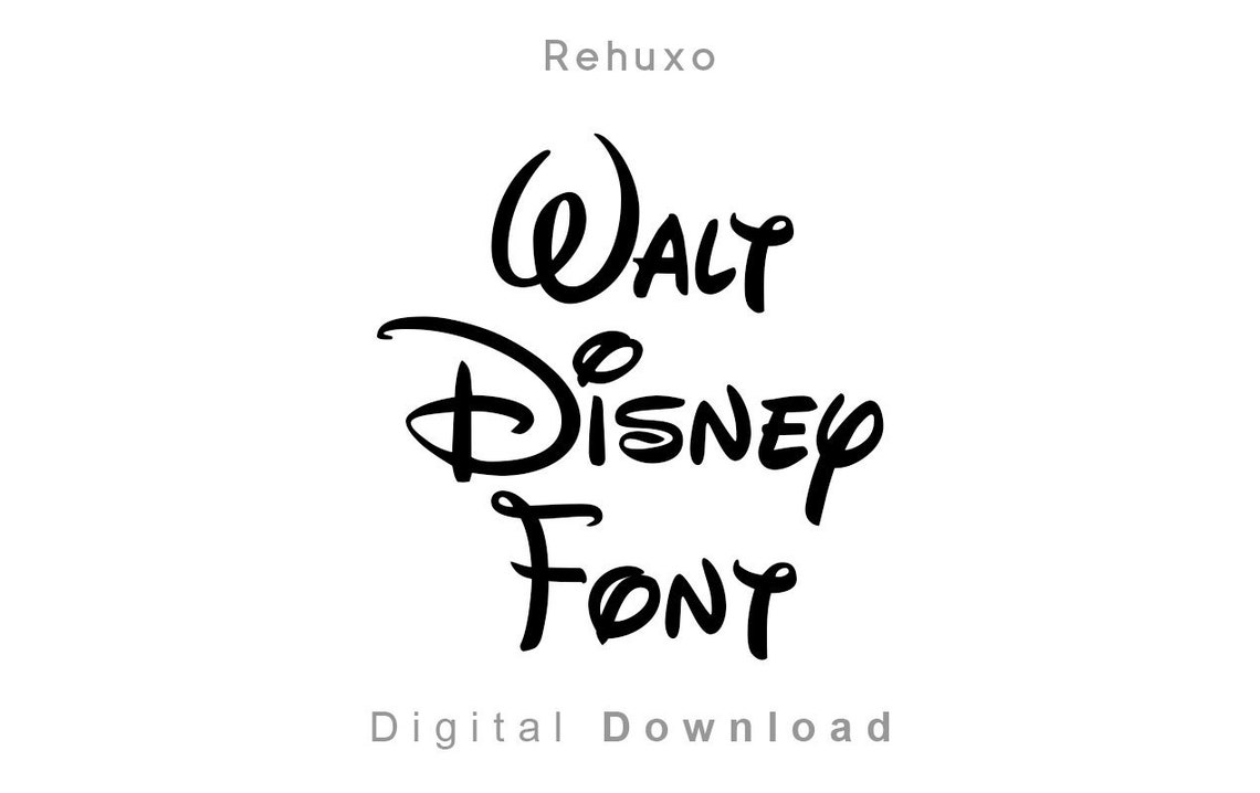 Walt Disney Style Alphabet Font OTF TTF Disney design | Etsy