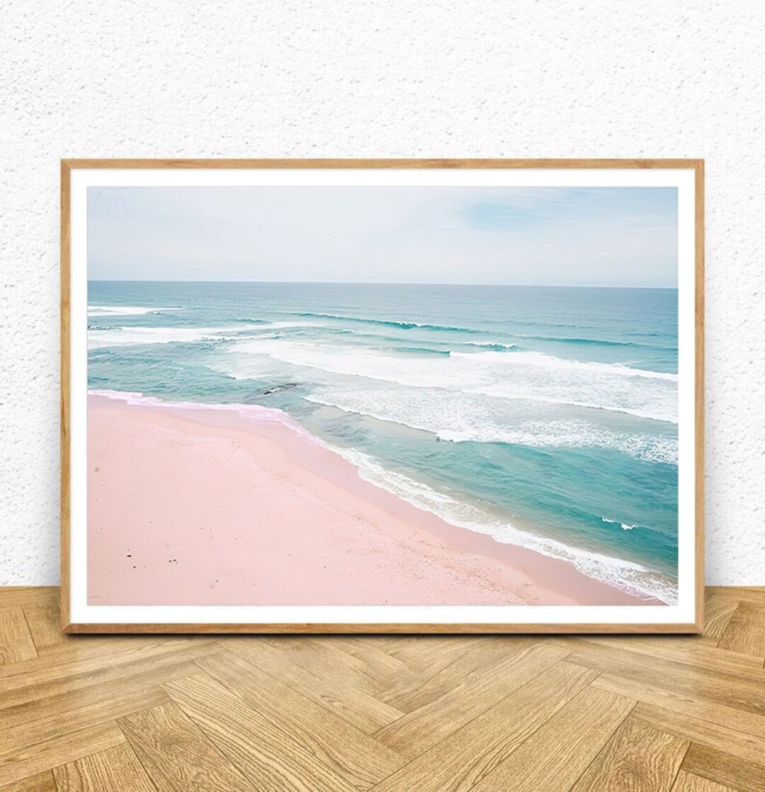 Beach Print Coastal Wall Art Aerial Beach Print Ocean - Etsy