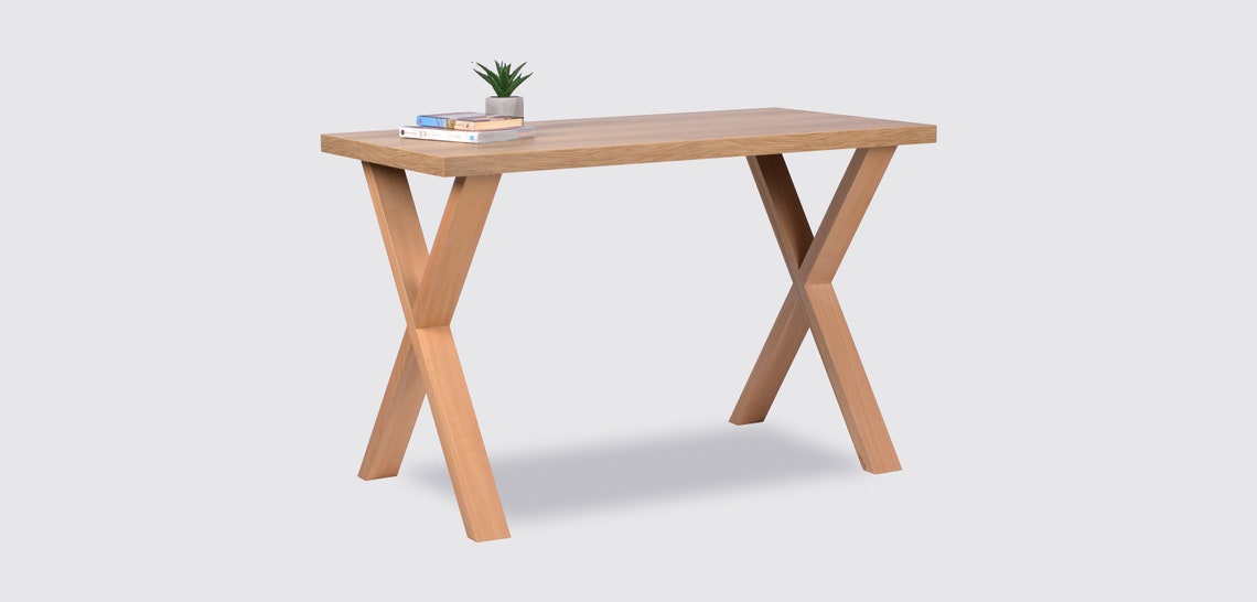 X Frame Oak Legs, Wood Oak Legs - Heavy Duty Table Legs Oak - Etsy