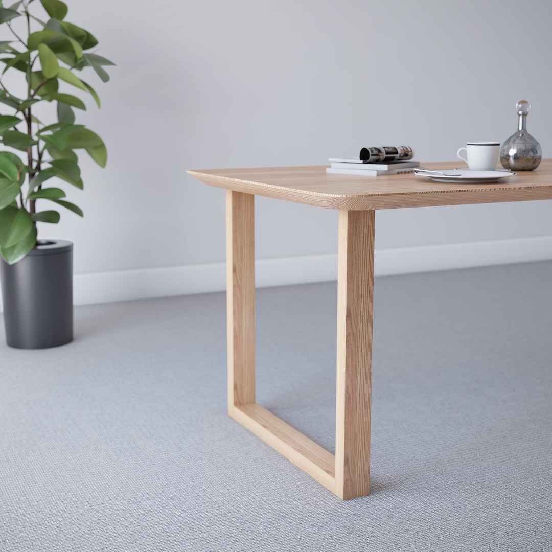 Square Frame Oak Legs, Wood Oak Legs - Heavy Duty Table Legs Oak - Etsy