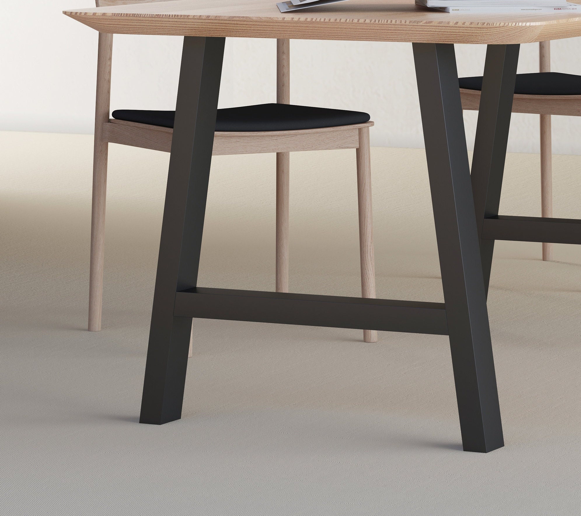 A Frame Metal Legs Metal Legs Heavy Duty Table Legs - Etsy