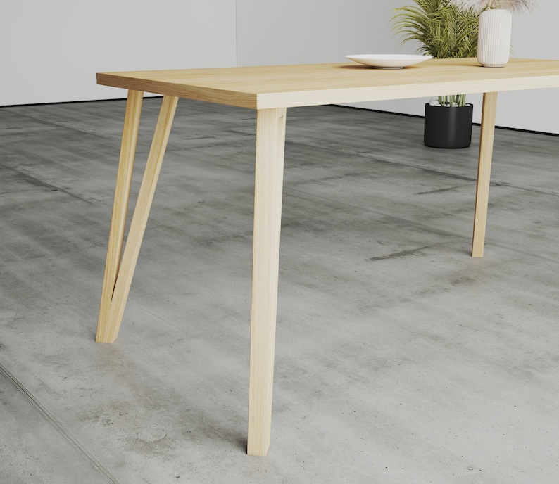 4 X Hairpin Tapered Oak Legs 71 Cm Wood Legs Table and Bench - Etsy