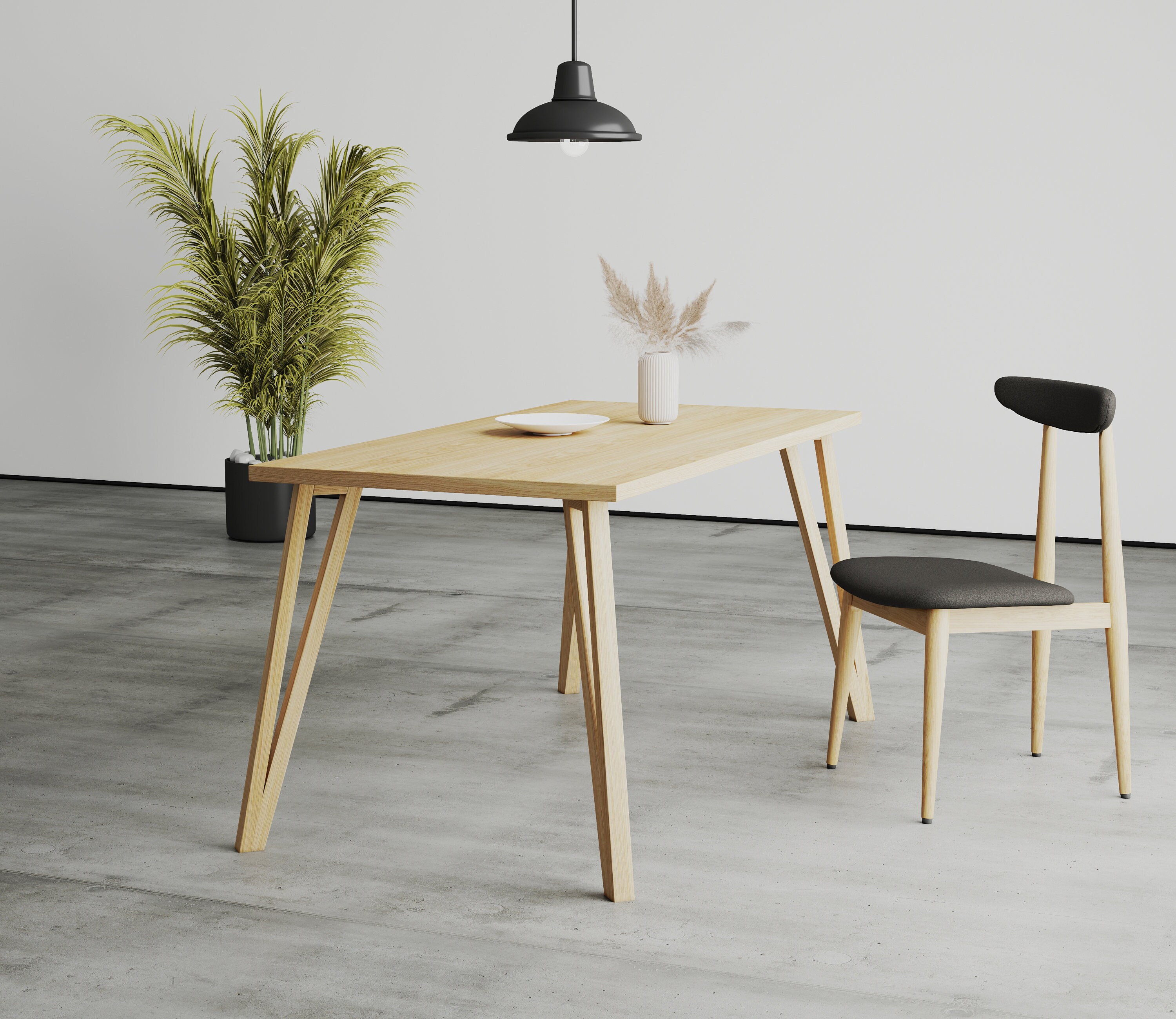 4 X Hairpin Tapered Oak Legs 71 Cm Wood Legs Table and Bench - Etsy