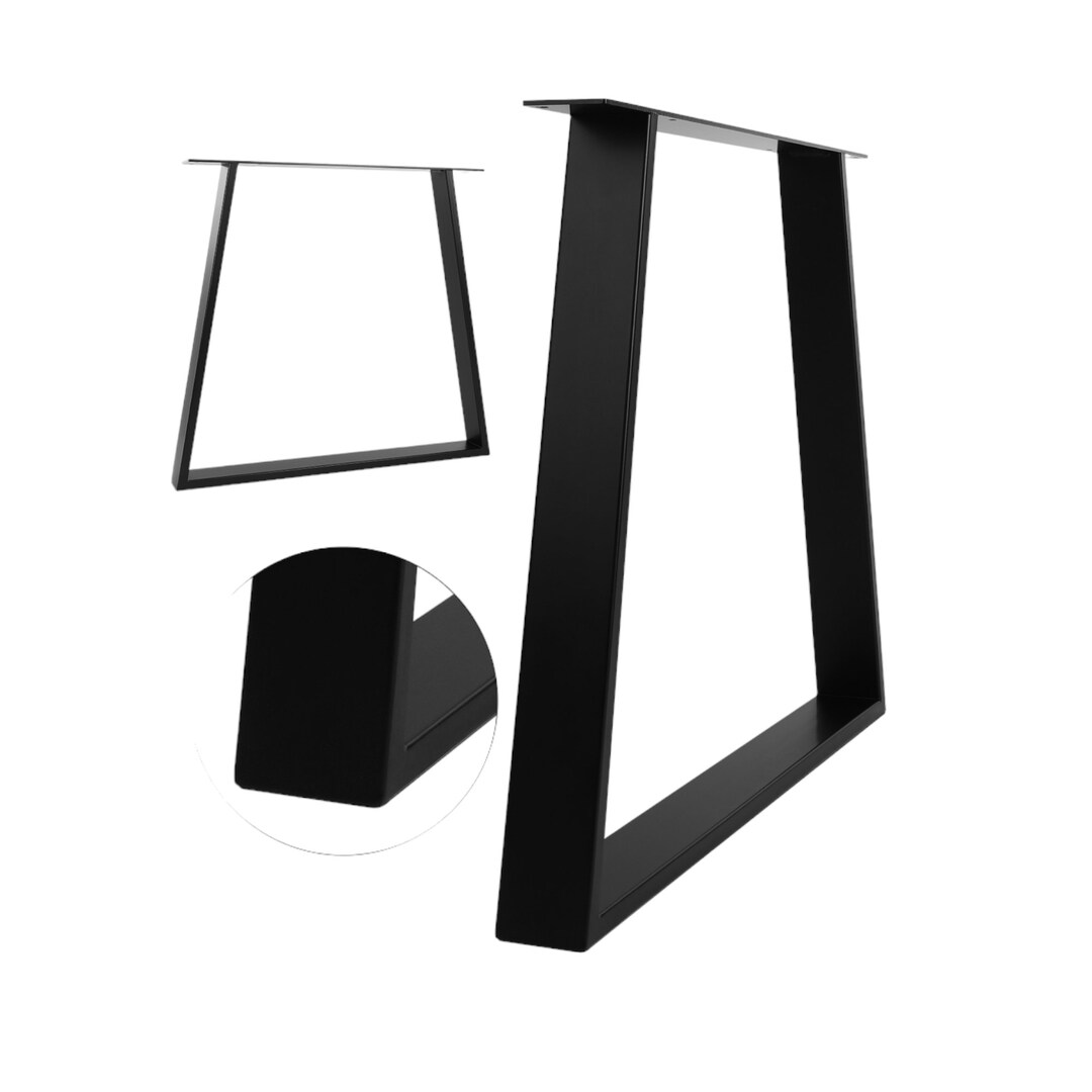 Trapezium Frame Metal Legs, Metal Legs - Heavy Duty Table Legs - Etsy
