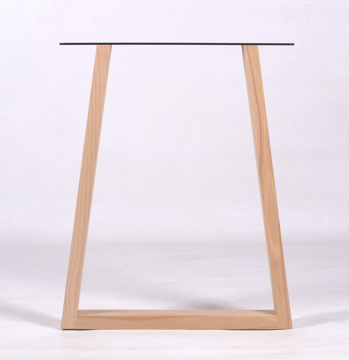 Trapezium Frame Oak Legs Wood Oak Legs Heavy Duty Table | Etsy